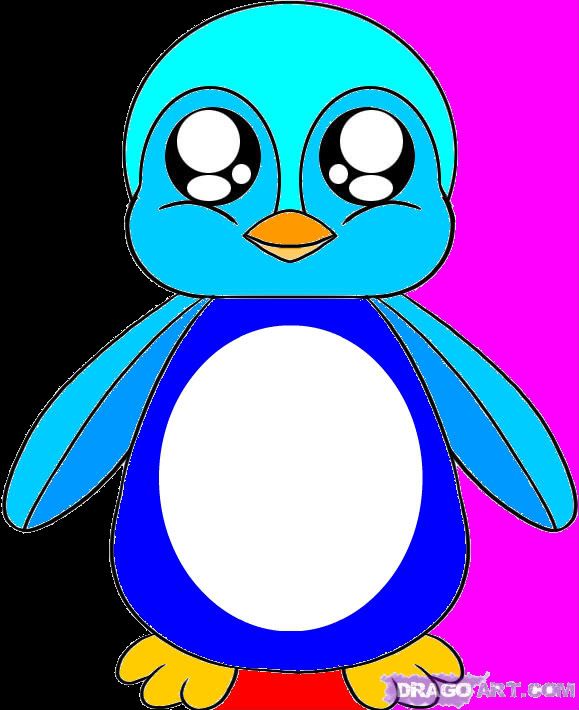 How To Draw A Baby Penguin Step By Step