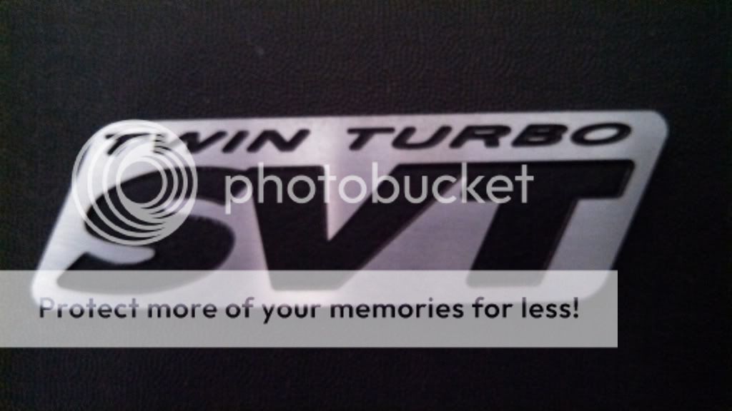 Custom Twin turbo SVT badges | Lightning Rodder